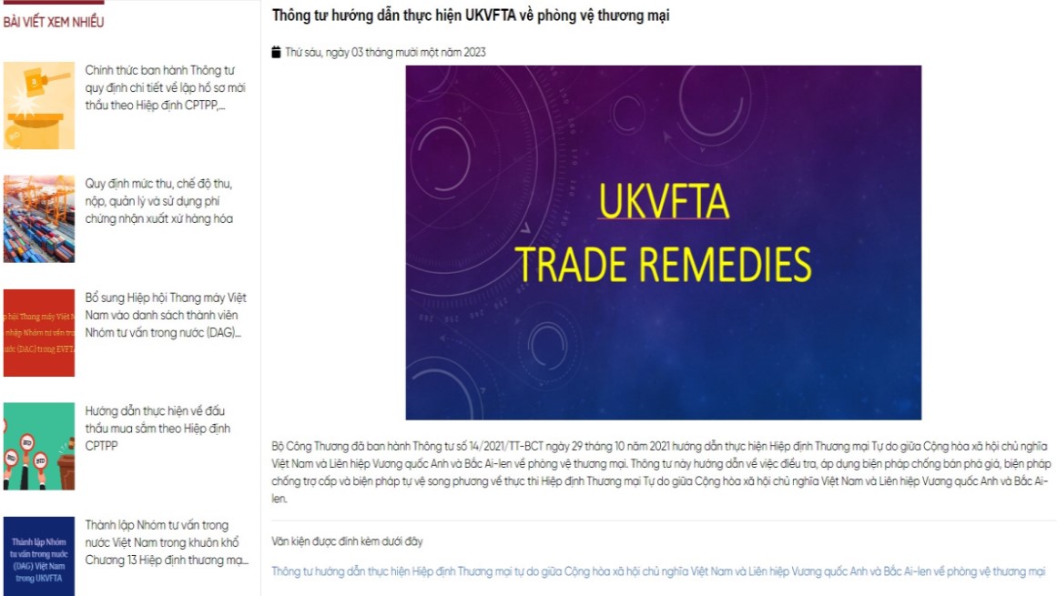 Nâng cao hiệu quả tiếp cận chính sách thực thi các FTA thông qua Cổng FTAP