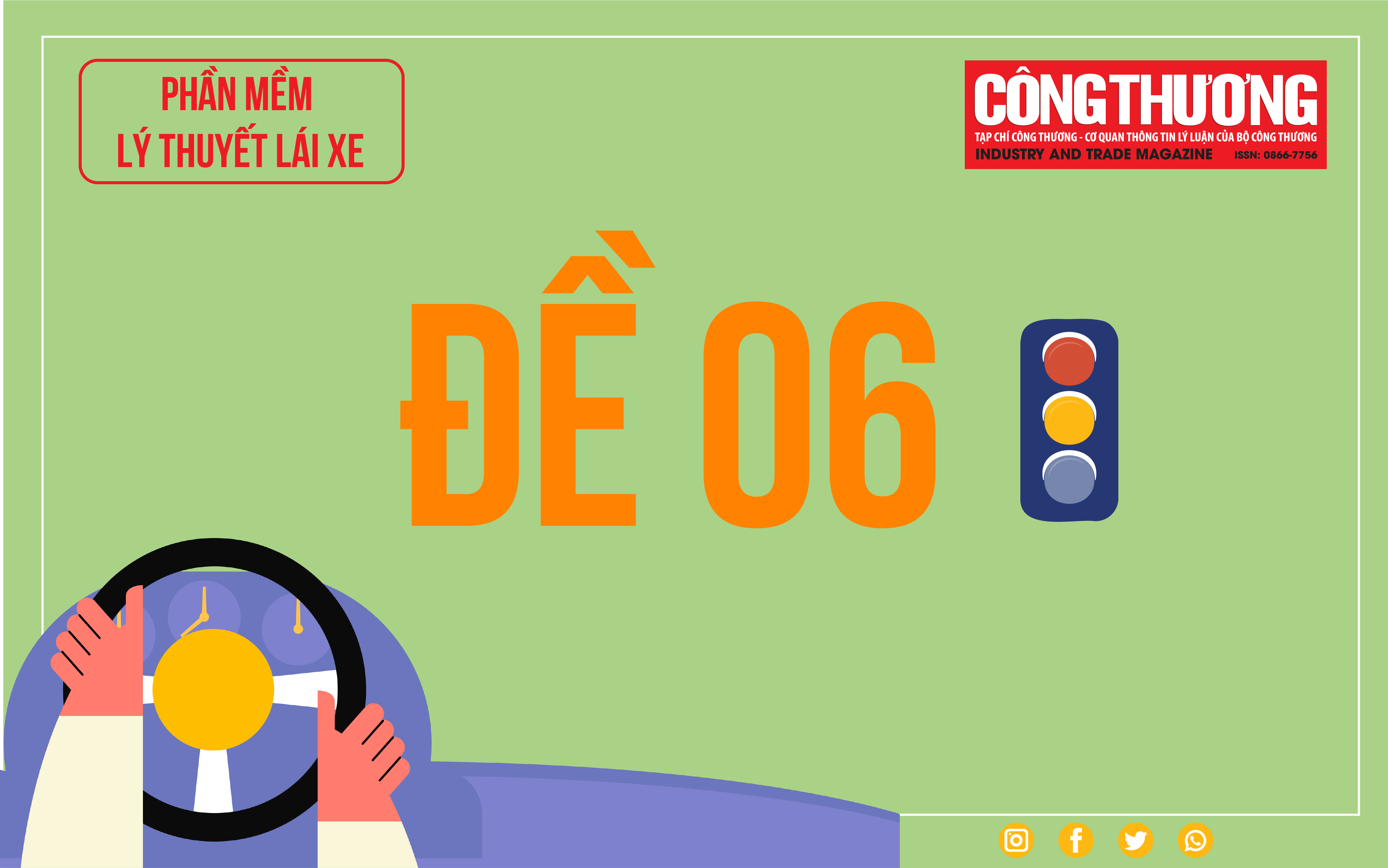 Thi thử Lý thuyết lái xe ô tô B2, B1 - Đề 6