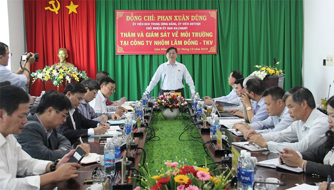 Khảo sát công tác bảo vệ môi trường tại 2 dự án sản xuất alumin của TKV